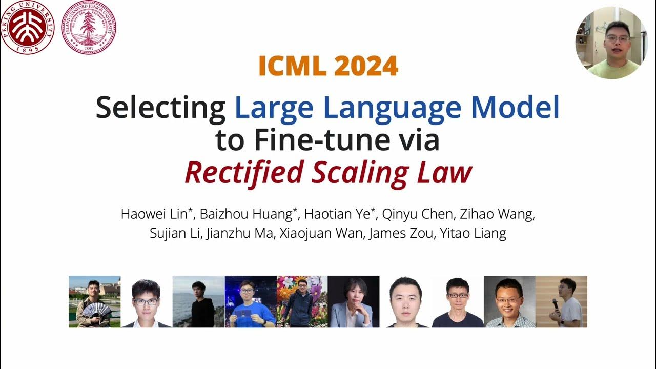 【ICML 2024】Selecting Large Language Model to Fine-tune via Rectified Scaling Law - YouTube