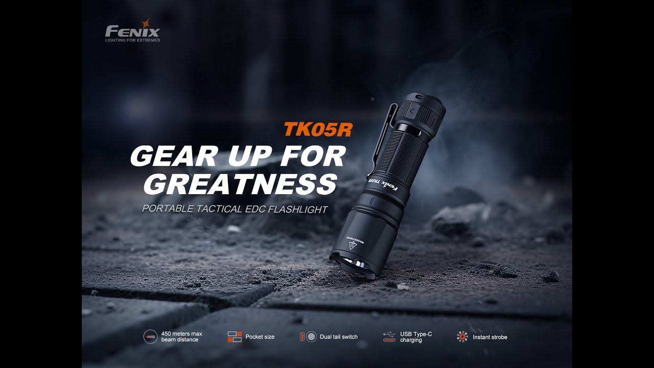 Fenix TK05R Tactical Mini LED Torch - YouTube