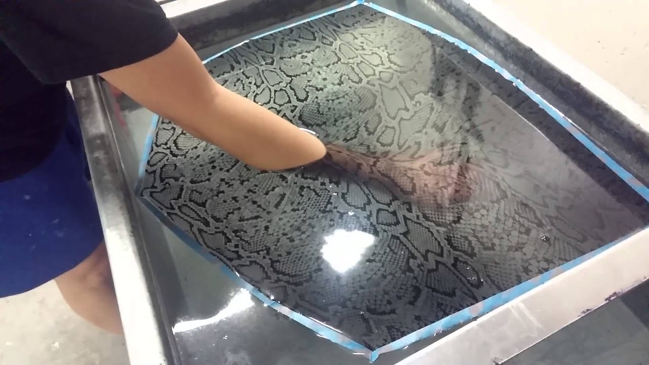 Dipping an arm in a snake skin graphic! - YouTube