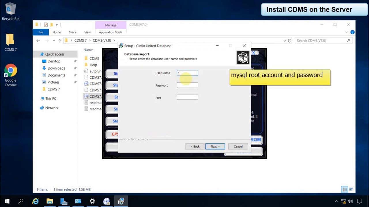 How to Install Cemterm CDMS. - YouTube
