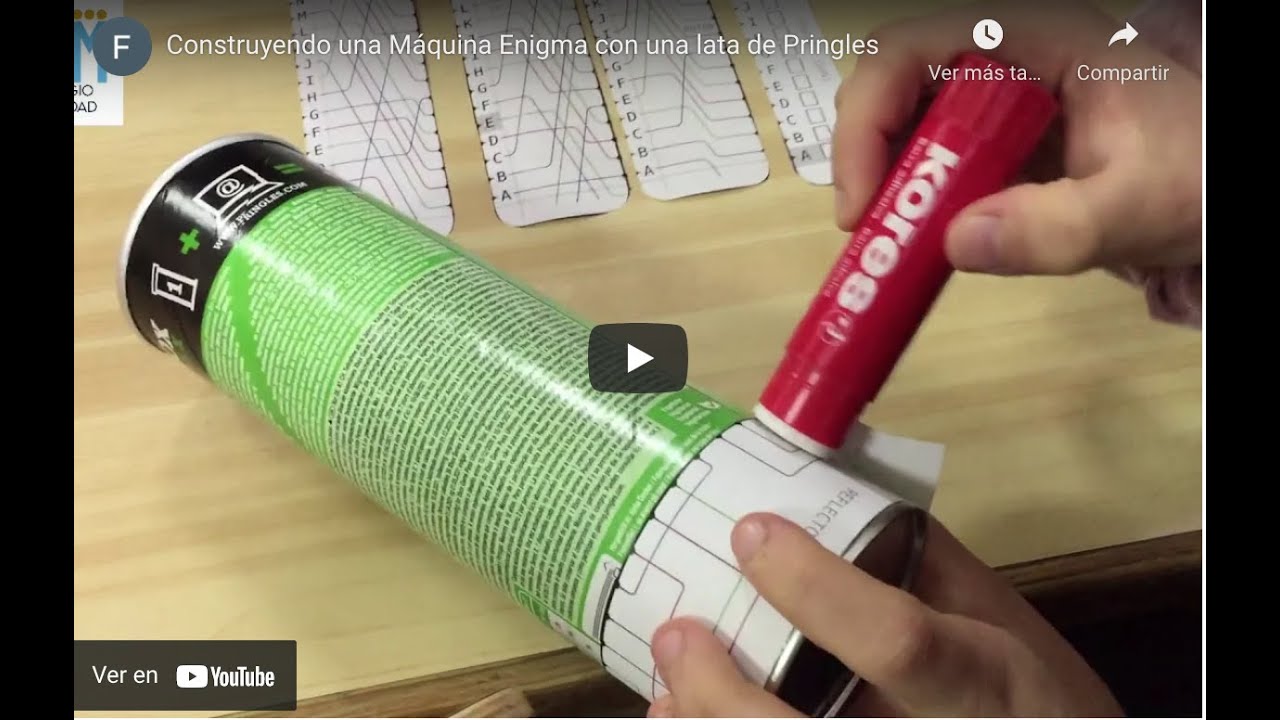 Construyendo una Máquina Enigma con una lata de Pringles - YouTube