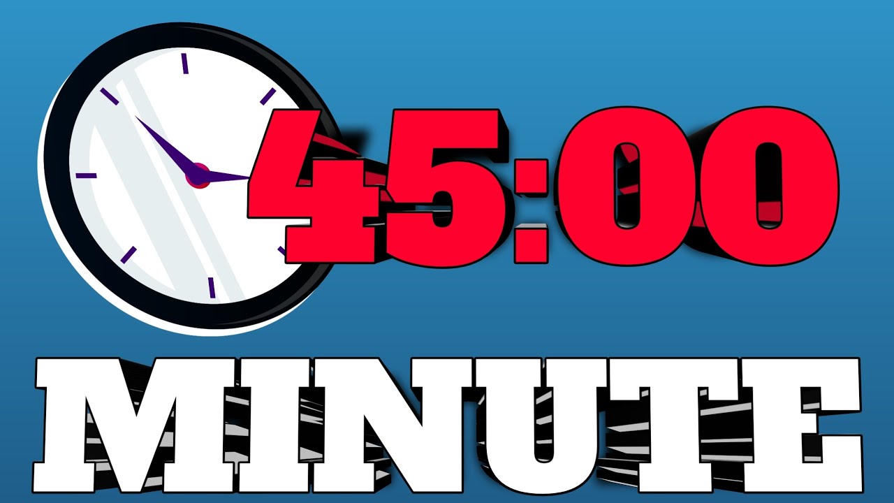 45 Minute Timer - 45 minute countdown timer with alarm #countdown # ...