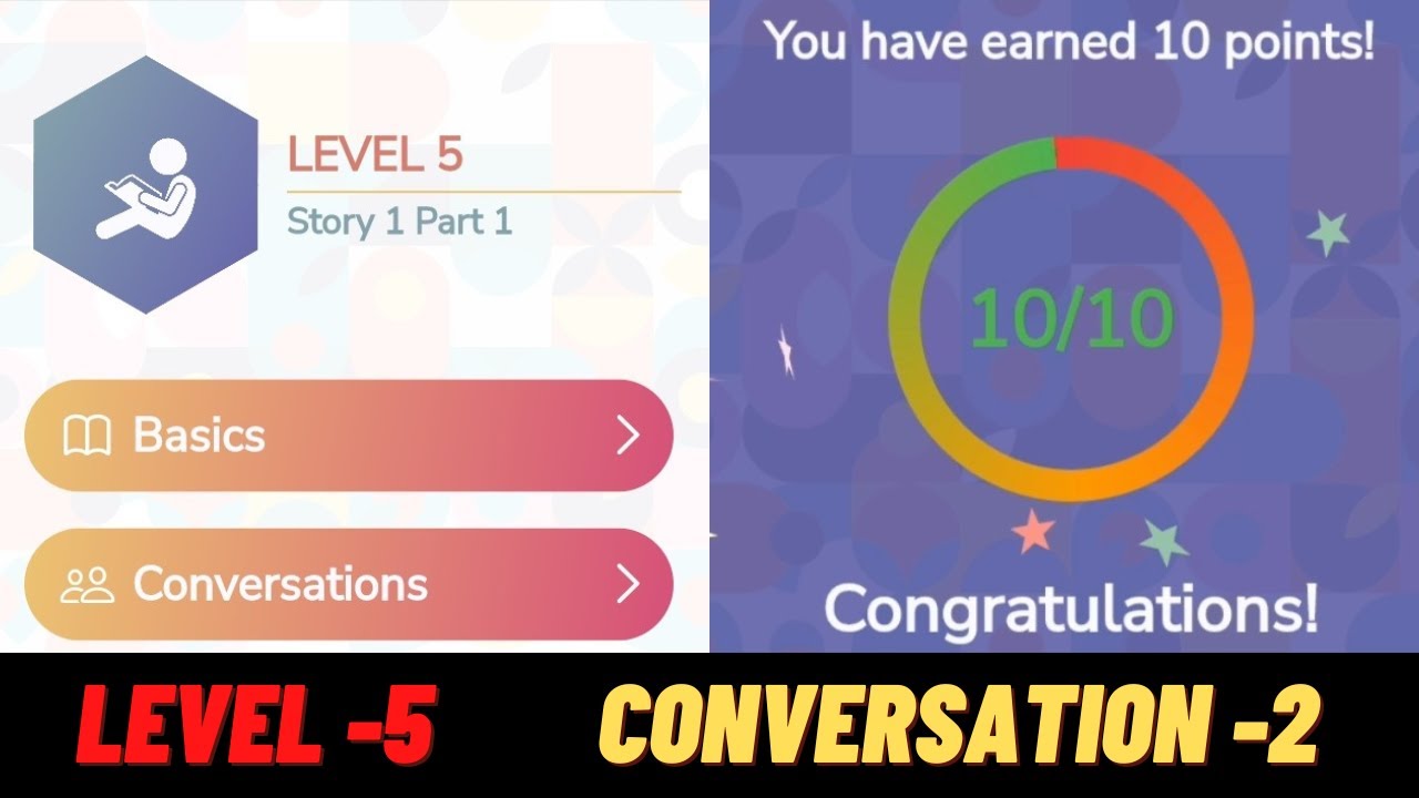 Level -5 l Conversation -2 l SEBA Spoken English Apps l Class 10 l ...