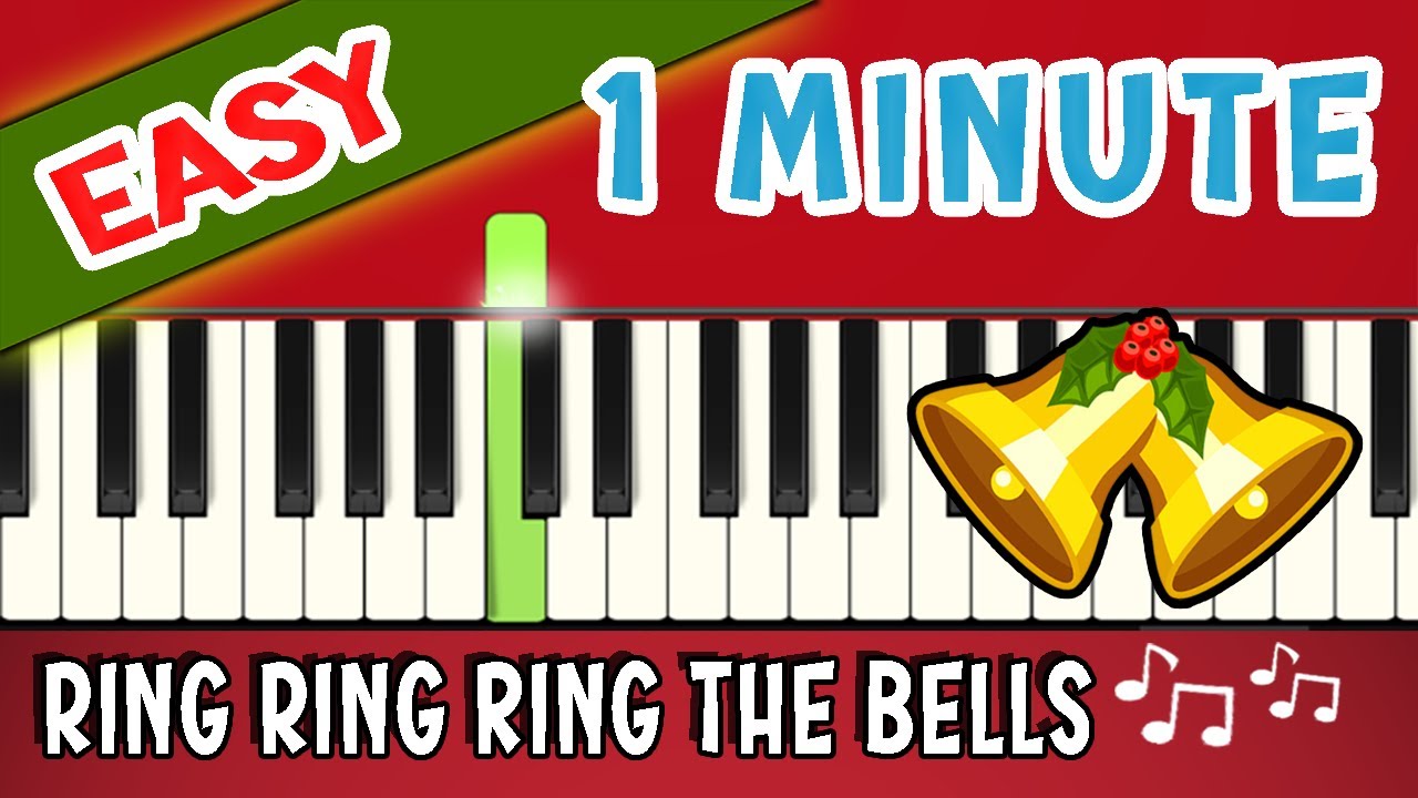 VERY SLOW EASY PIANO TUTORIAL - RING RING RING THE BELLS - for ...