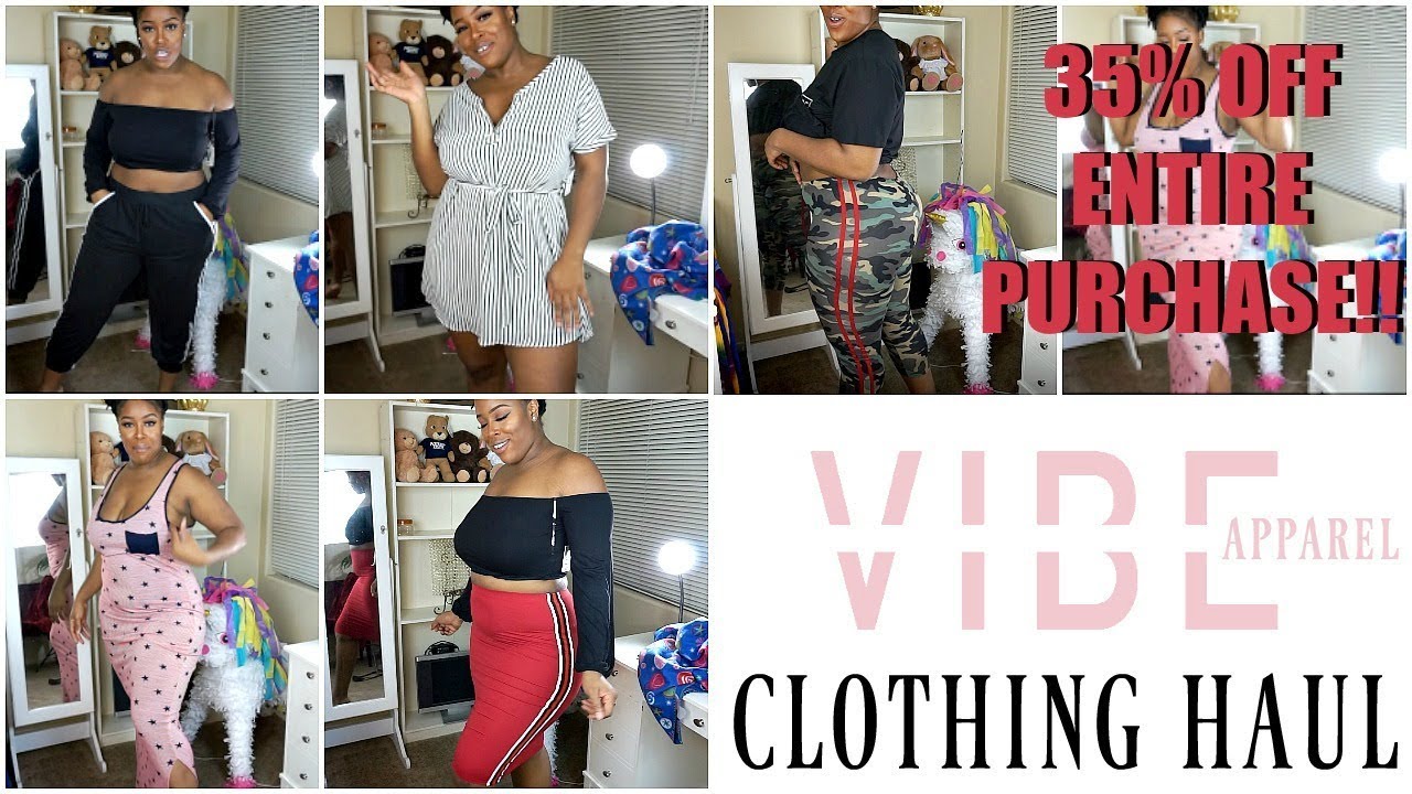 CUTE PLUS SIZE TRY-ON HAUL FT. VIBE APPAREL CLOTHING HAUL - YouTube
