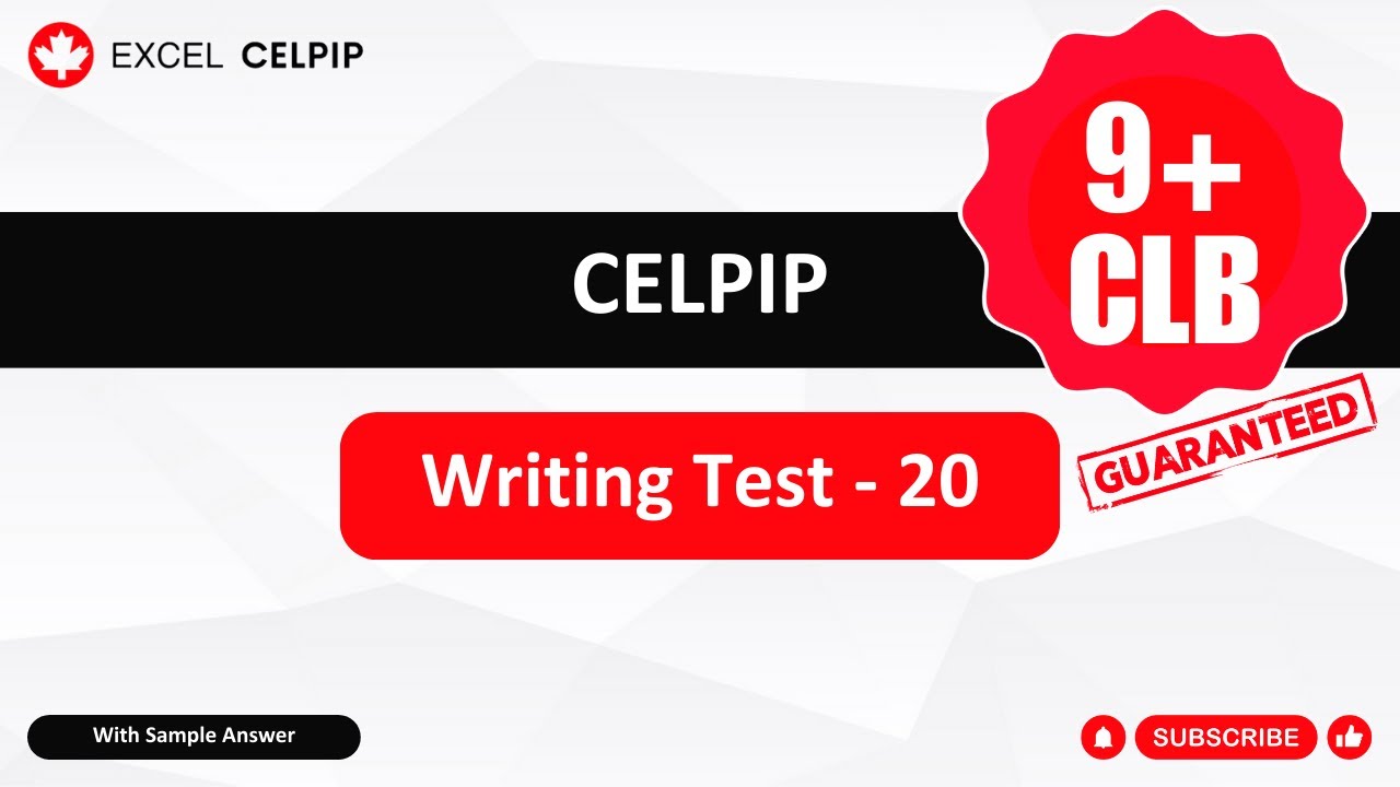 CELPIP Writing Practice Test With Answers | CELPIP Writing Mock Test ...