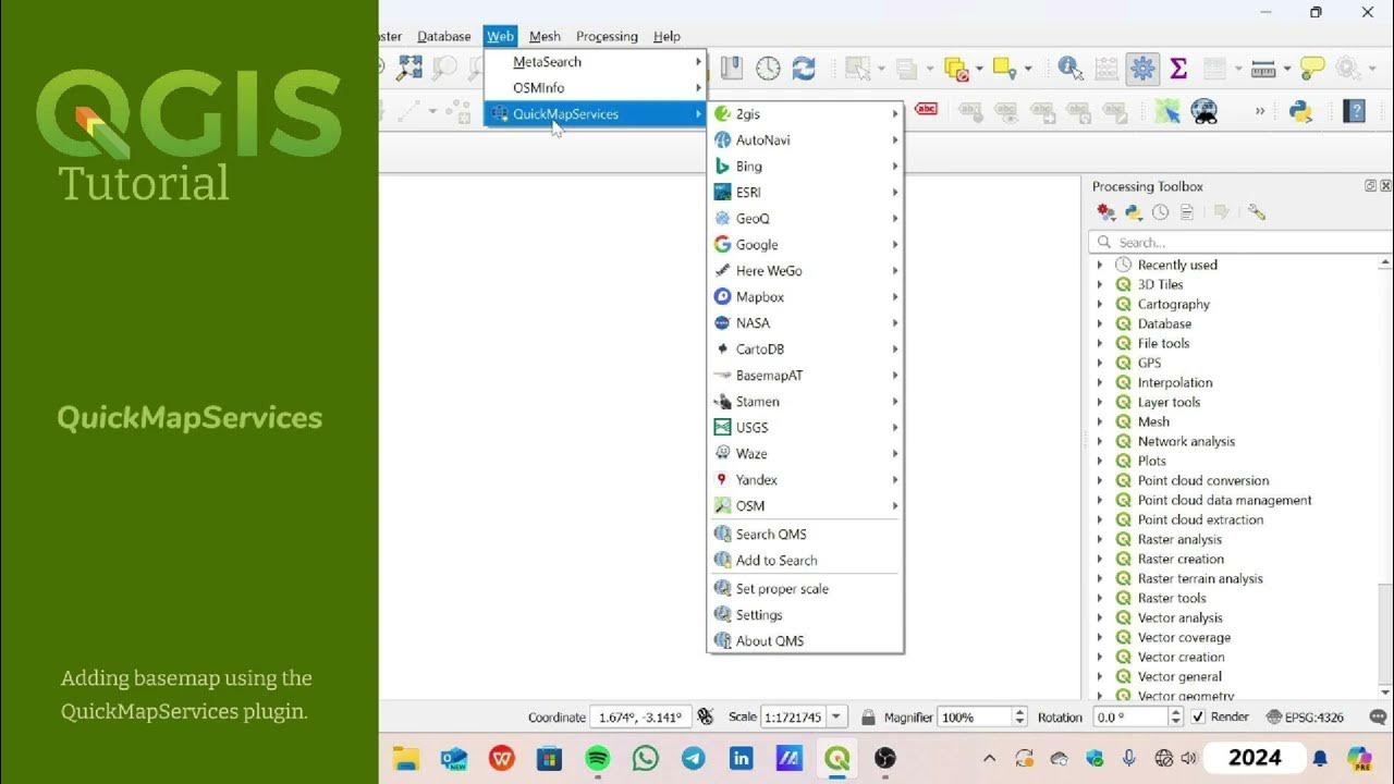 Adding Basemap In QGis - YouTube