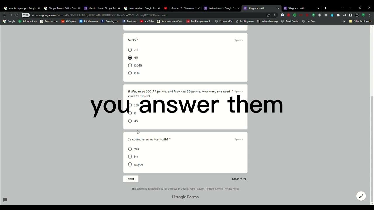 Google form test. - YouTube