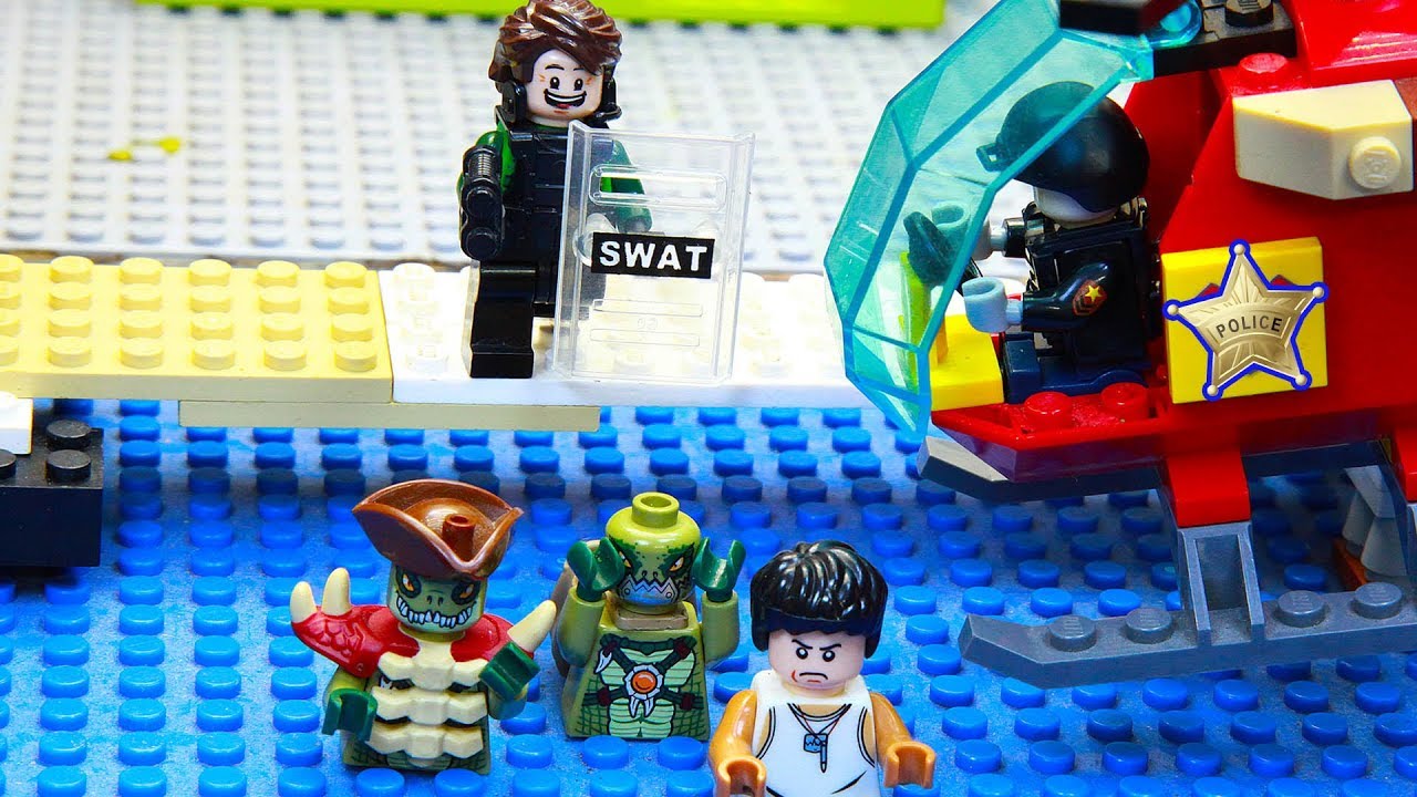 Lego Police Chase Thief Shop Robbery | Chase By Police Car & Police ...
