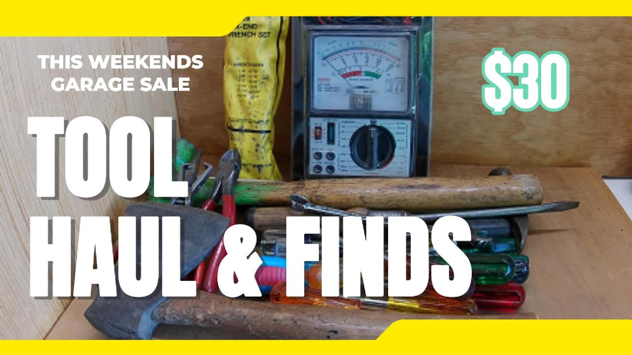 This Weekends Garage Sale Tool Haul & Finds for $30! - YouTube