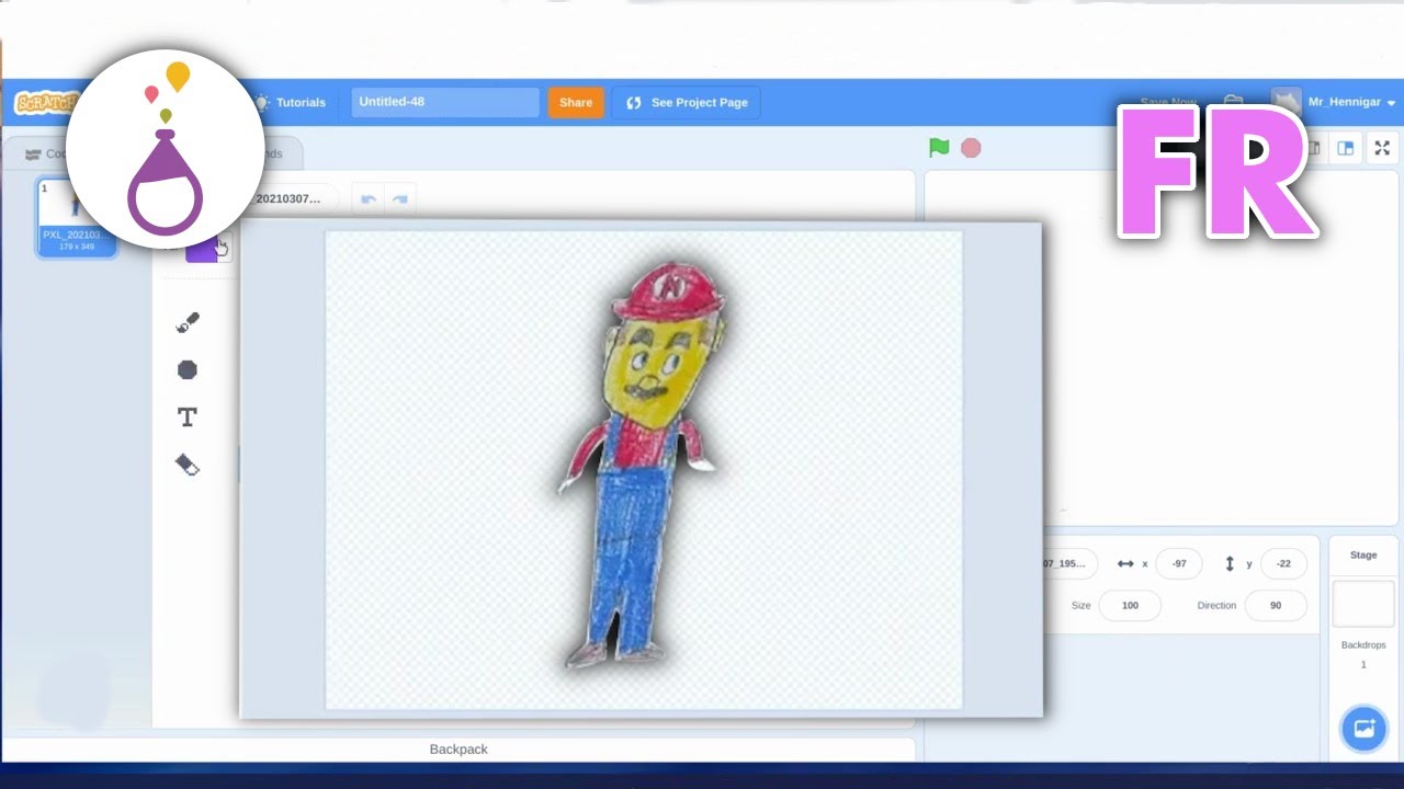 Rendez vos dessins interactifs en les animant avec Scratch - YouTube