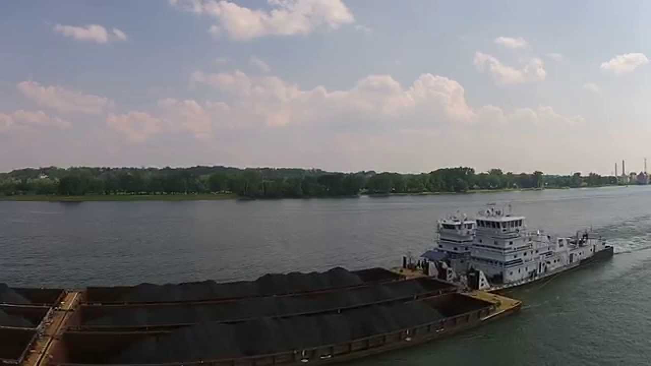Ingram Barge Company...on the Ohio... - YouTube