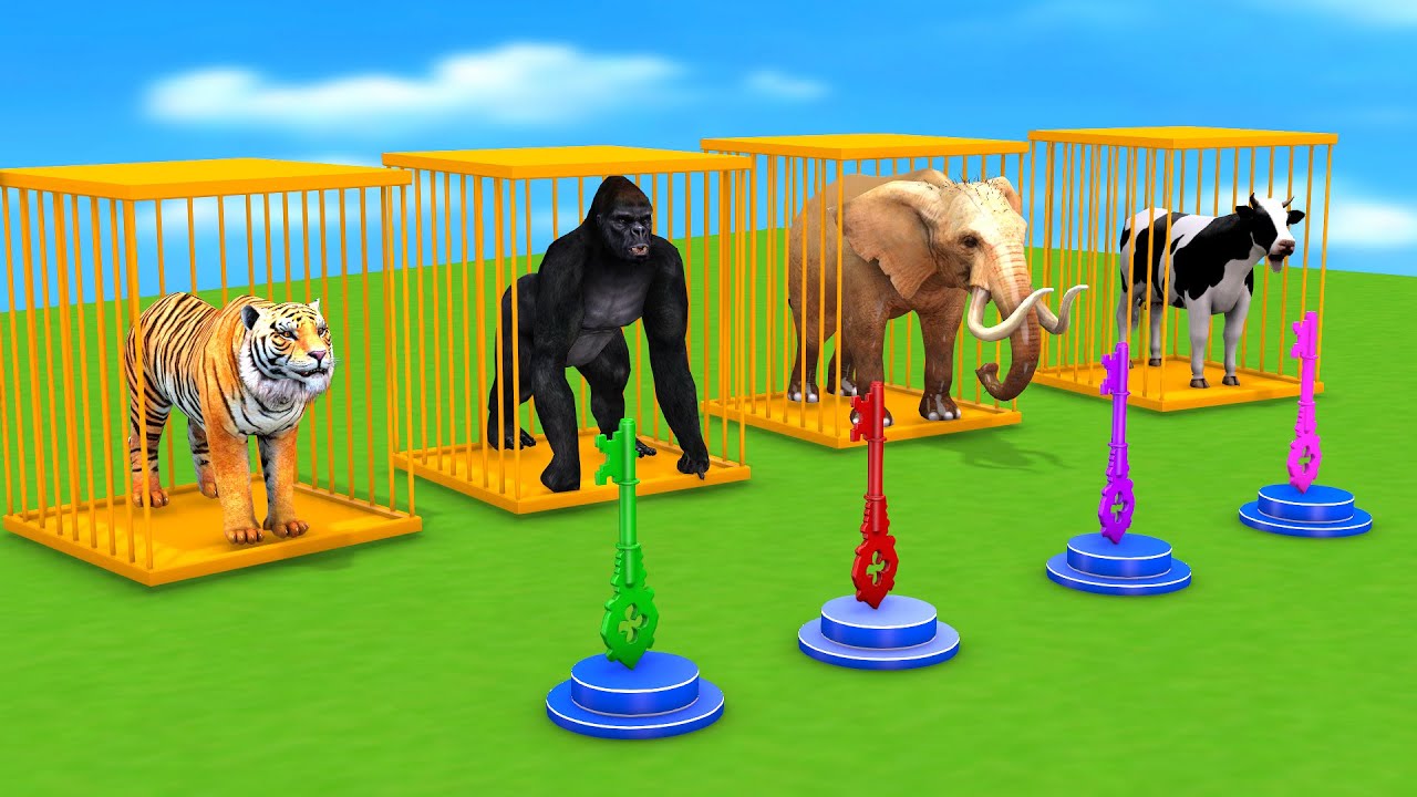 Mammoth Elephant Tiger Gorilla Guess The Right Key ESCAPE ROOM ...