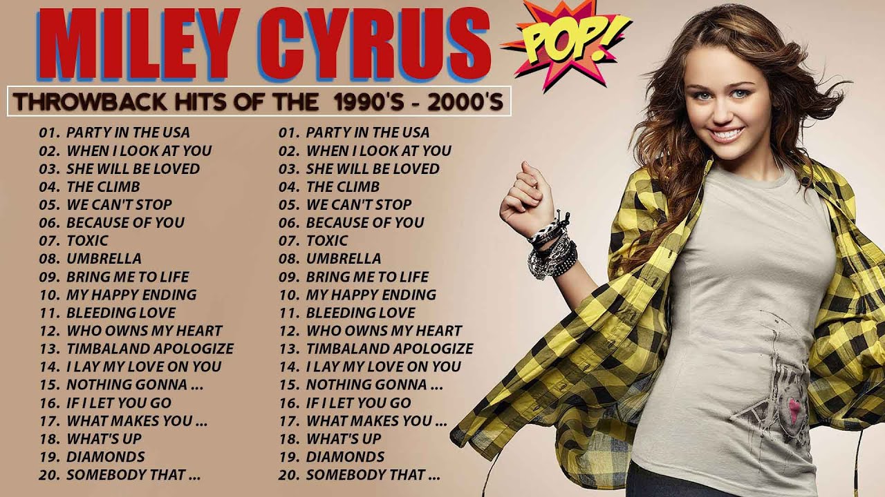 Miley cyrus Top Hits of the 2000s🍨 greatest hits playlist🍨🍨 The best ...