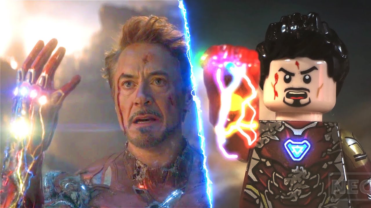 LEGO Avengers Endgame Final Battle I am Iron Man Snap Side by Side ...
