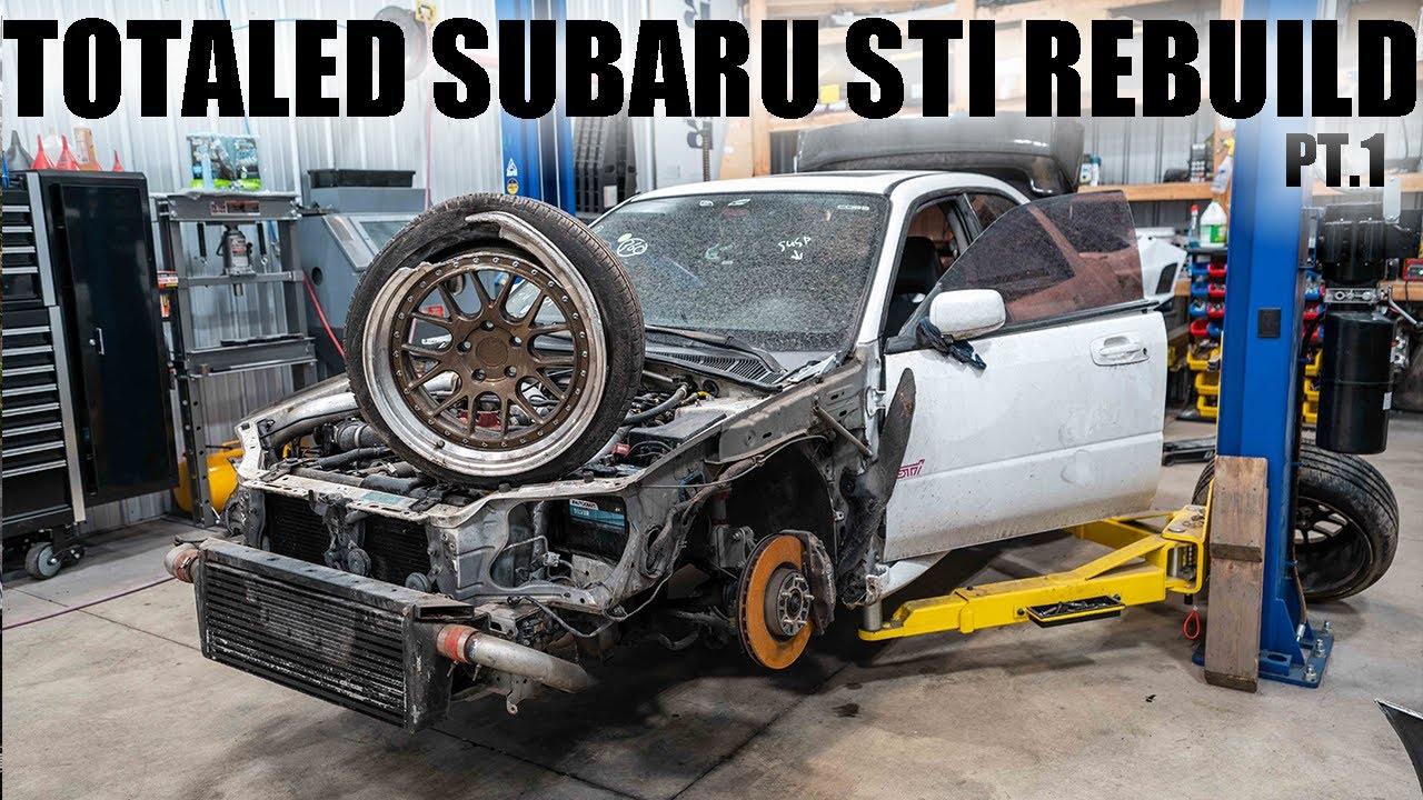 Rebuilding a WRECKED Subaru STI - YouTube