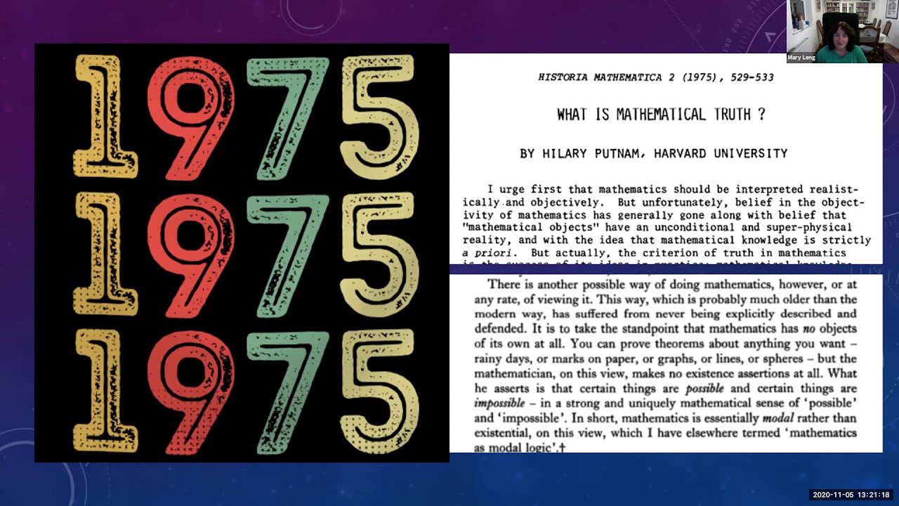 Mary Leng: "Science - or Mathematics - Without Numbers?" - YouTube