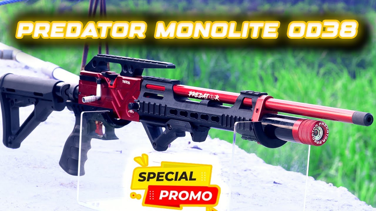 AKURASI MANTAP!!! PCP PREDATOR TACTICAL OD 38 MONOLITE | PROMO PCP ...