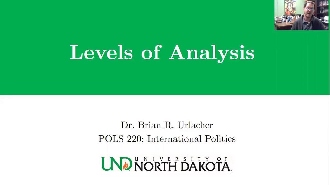 Levels Of Analysis YouTube Levels Of Analysis YouTube