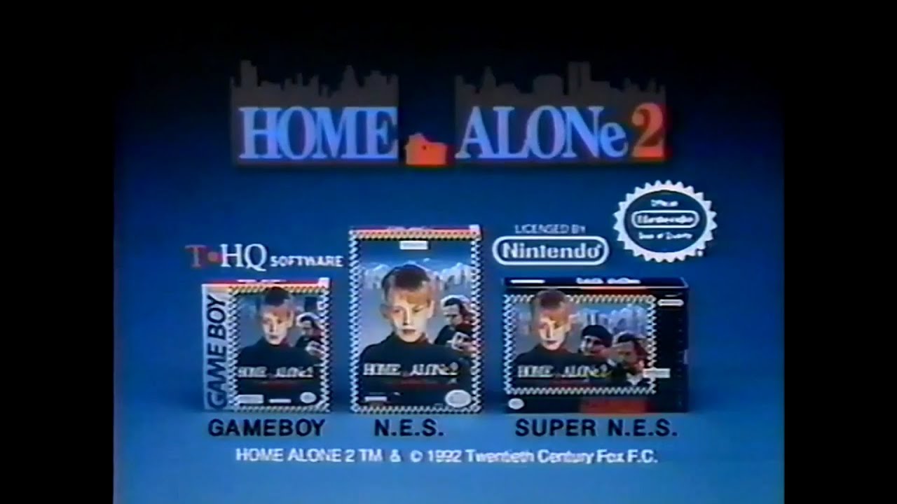 1992 Home Alone 2 SNES NES GB Commercial - YouTube
