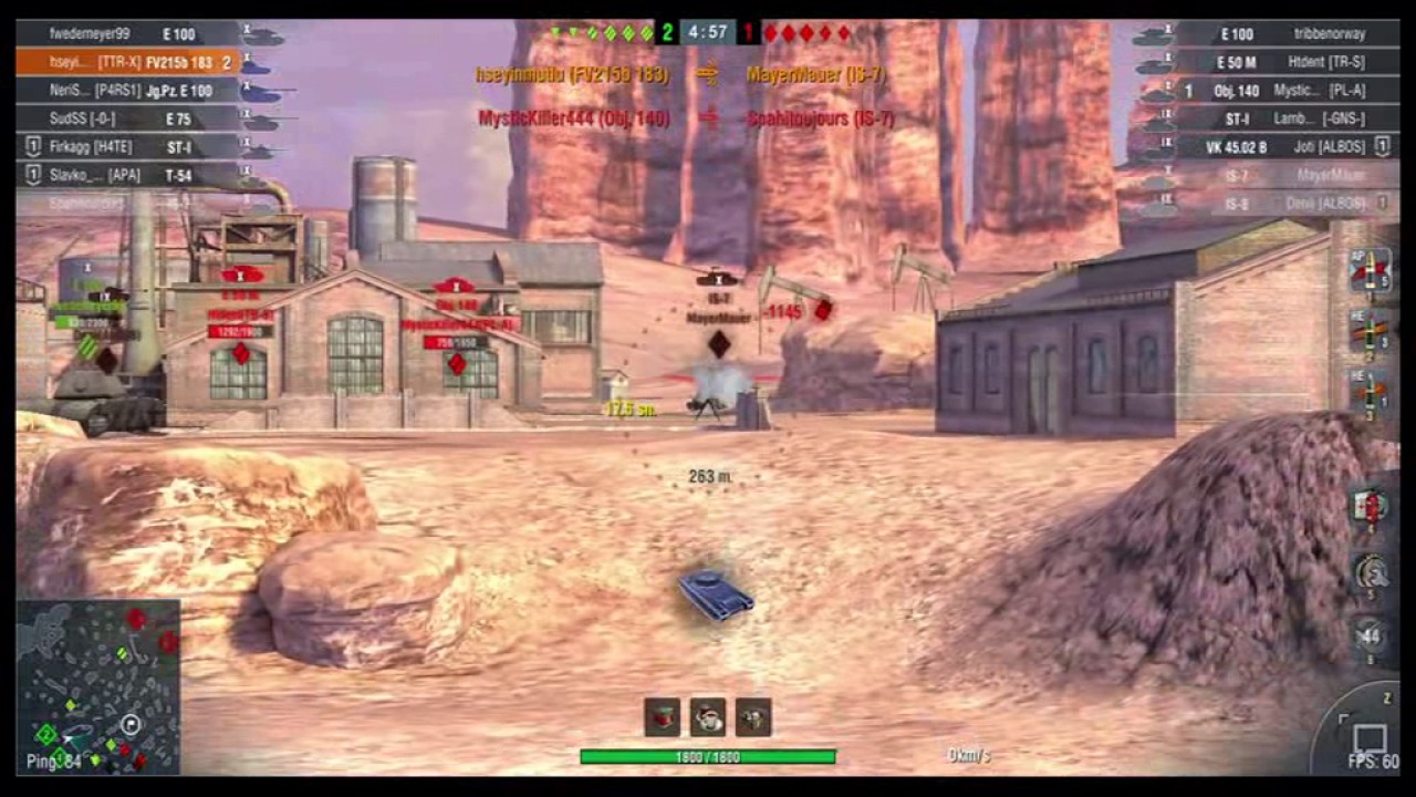 World Of Tanks Blitz, E100 ve FV183B Ammo Rack videoları - YouTube