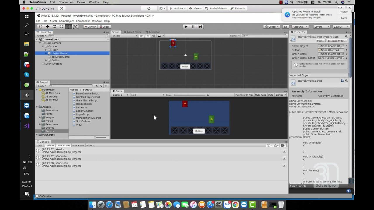 [3DVIETPRO] Sử dụng Addlistener và Invoke để kích hoạt sự kiện UI trong ...