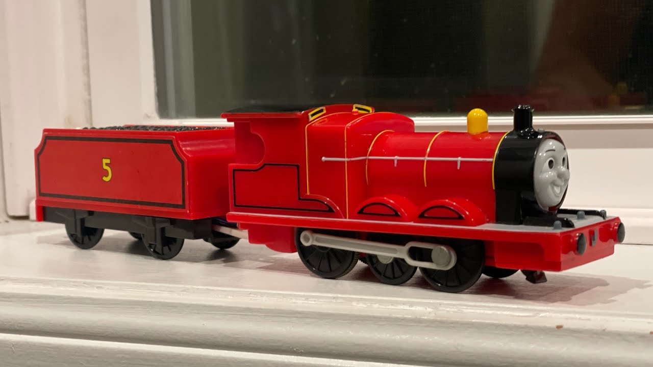 Elliots reaction to getting the Trackmaster talking Flip Face James for ...