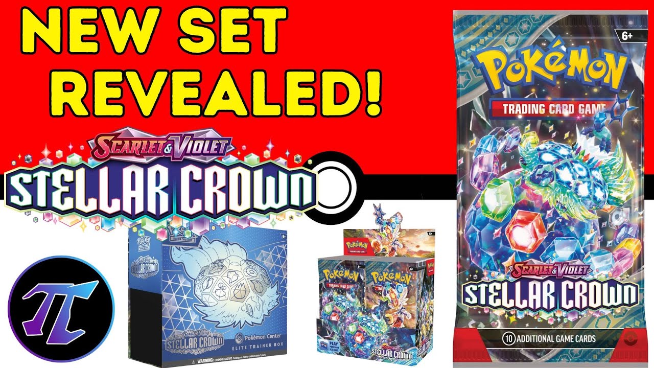 New Pokémon TCG Set Official Revealed! Stellar Crown! (BIG Pokémon TCG ...