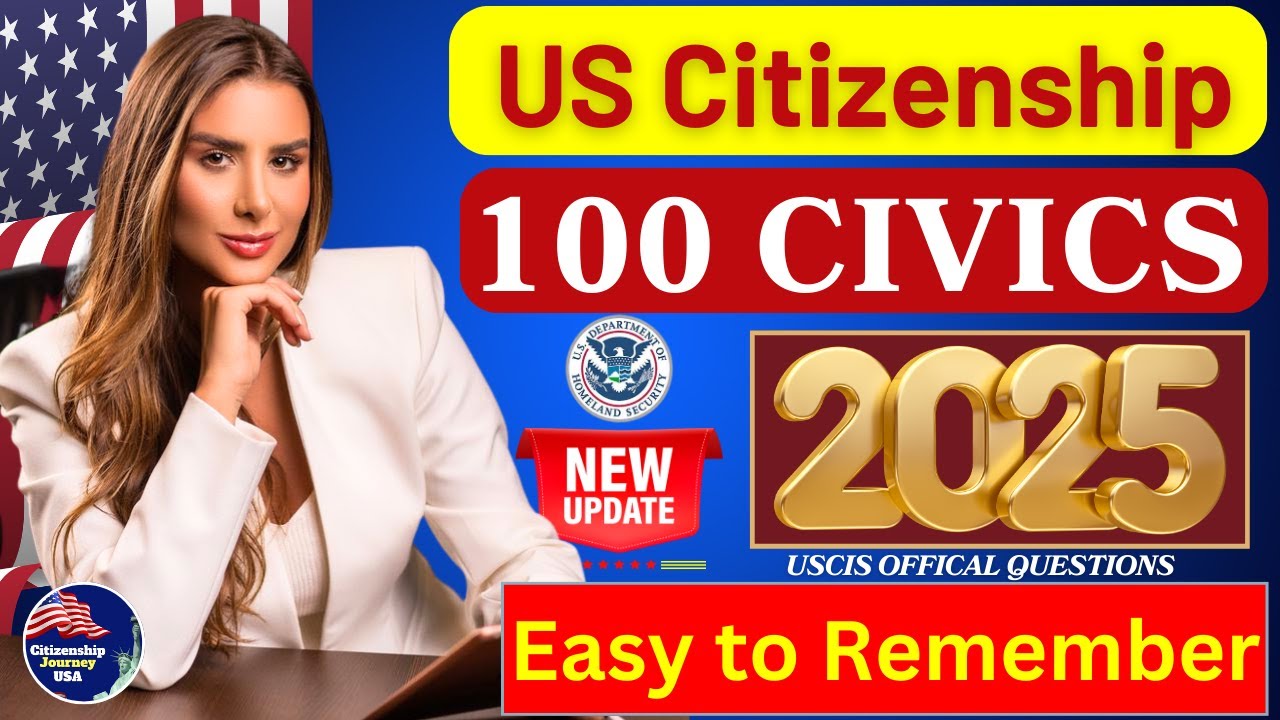 NEW USCIS CIVICS TEST BOOK for U.S. Citizenship 2025, 100 Official ...