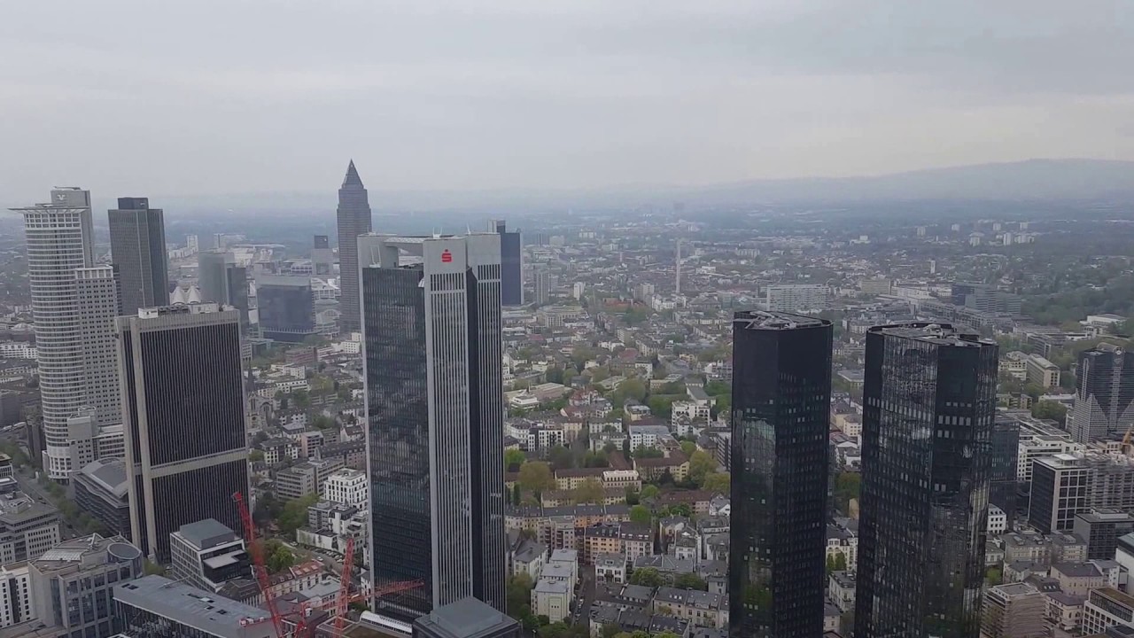 View from the top of Main tower (Frankfurt, Germany) - YouTube