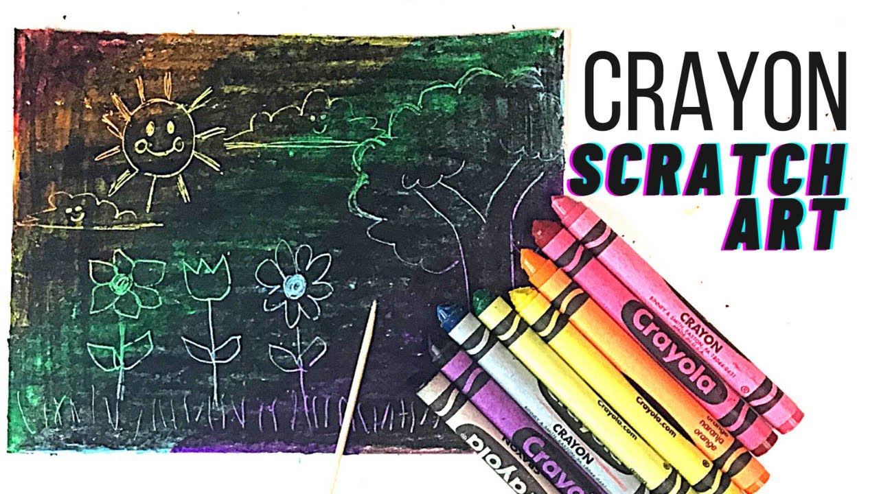 Crayon Scratch Art! - YouTube