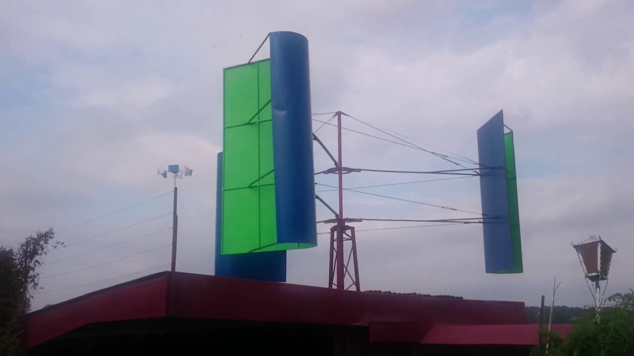 DIY Vertical Wind Turbine - YouTube