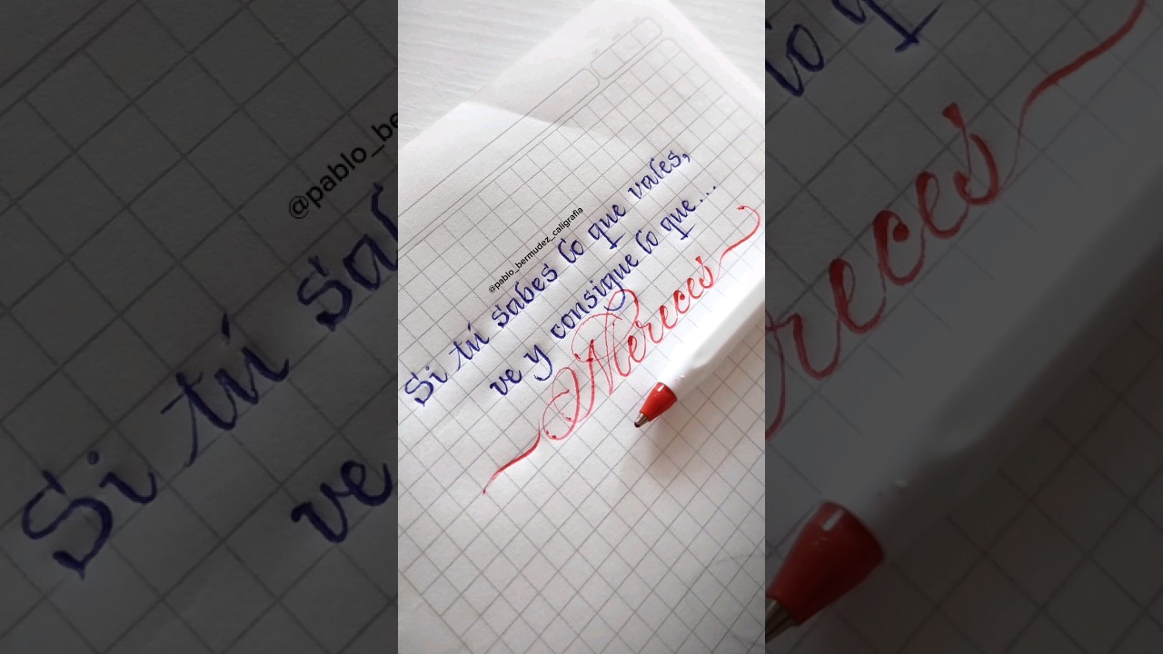 Cómo la Letra más Hermosa del Mundo | Caligrafía Inglesa | Pablo ...