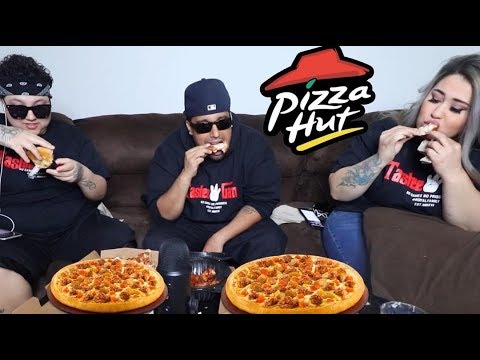 DRUNK PIZZA HUT MUKBANG + MERCHANDISE IS NOW AVAILABLE | CHEESY PIZZA ...