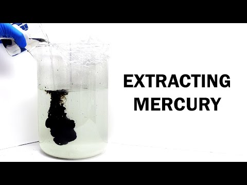 Extracting mercury from contaminated water