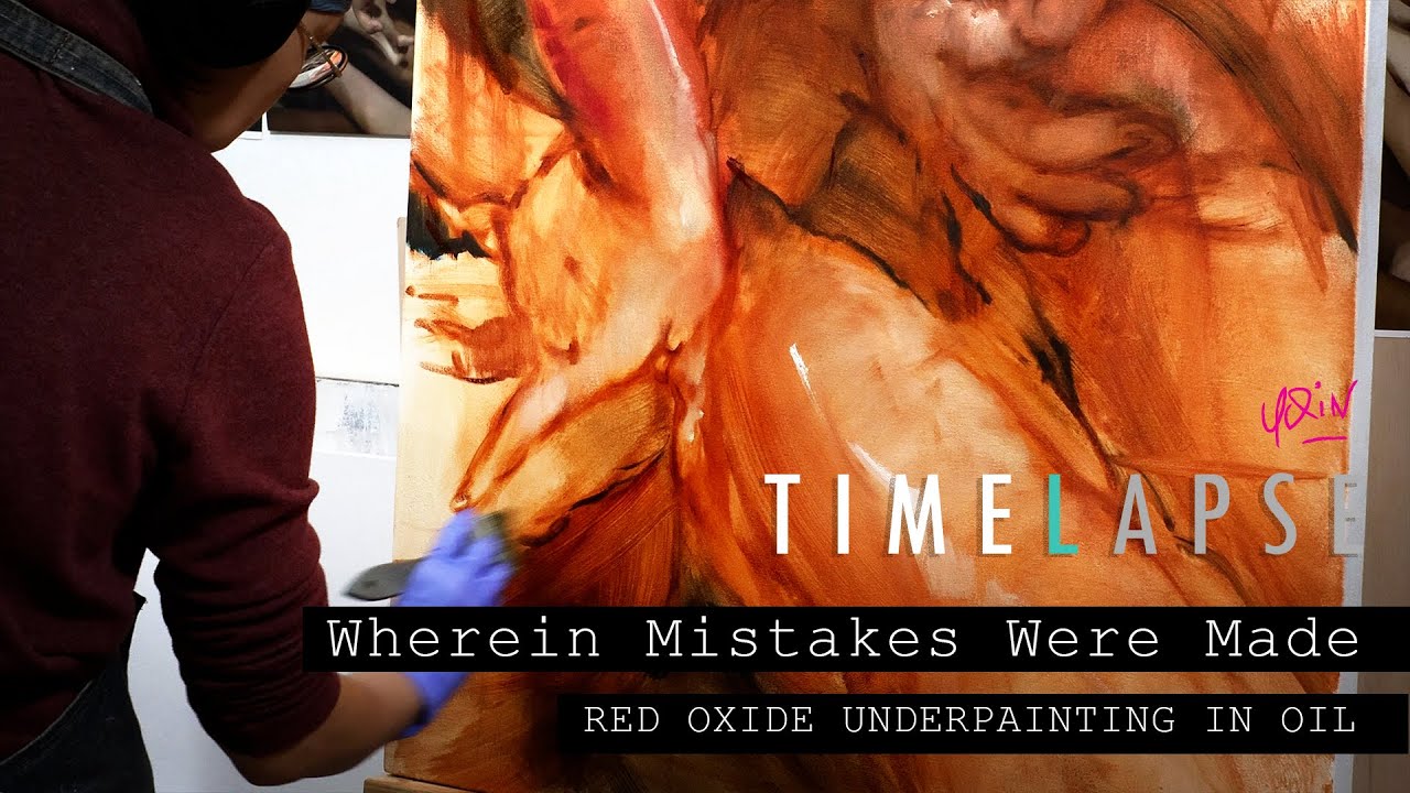 Red Oxide Oil Painting Process - YouTube