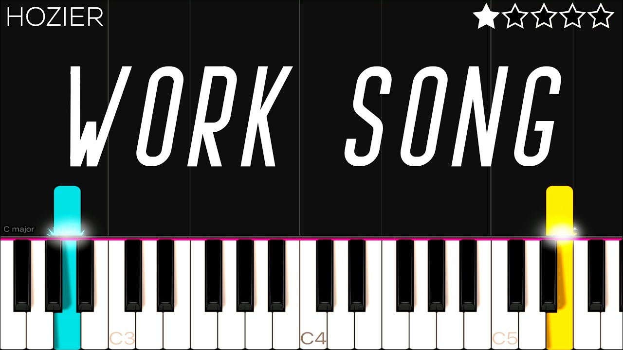 Hozier - Work Song | EASY Piano Tutorial - YouTube