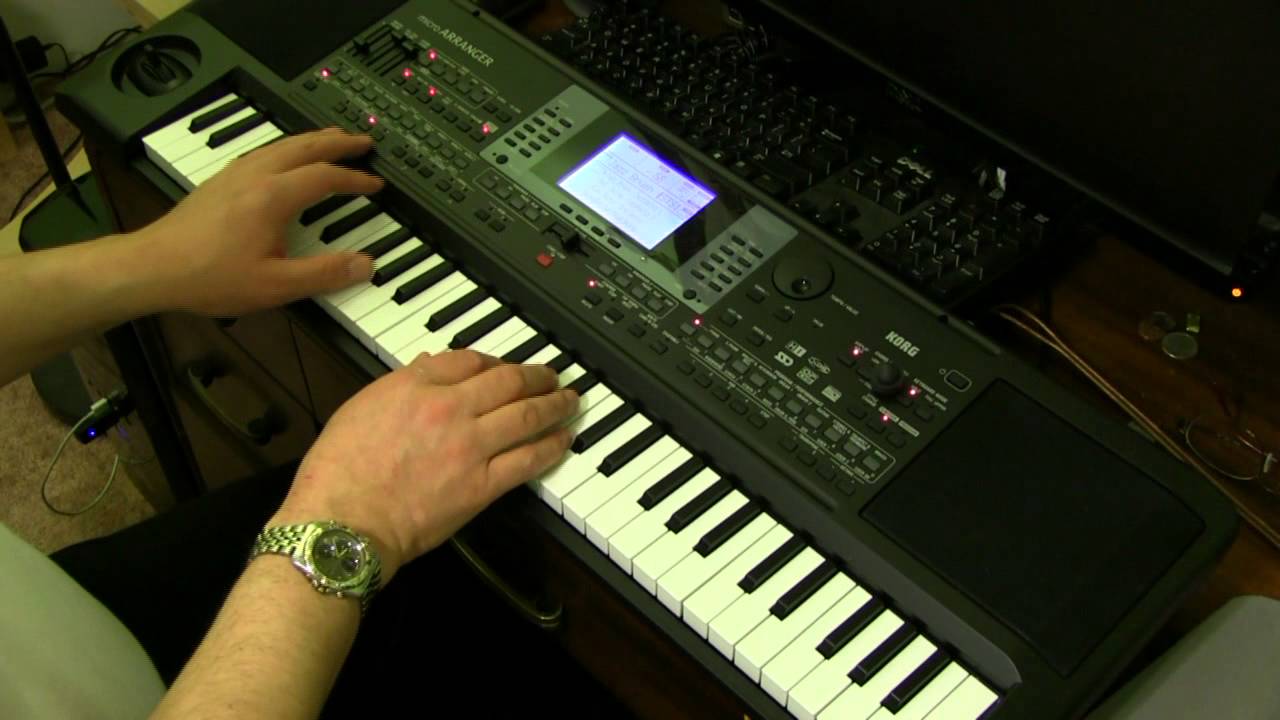 Korg MicroArranger left hand Bass and Piano Demo - YouTube