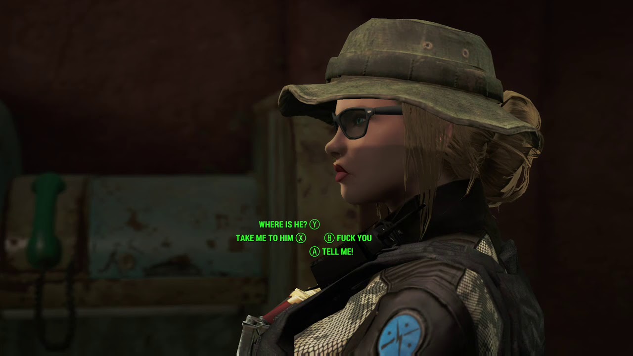 Nora/Nate Fallout 4 Kellogg faceoff - YouTube