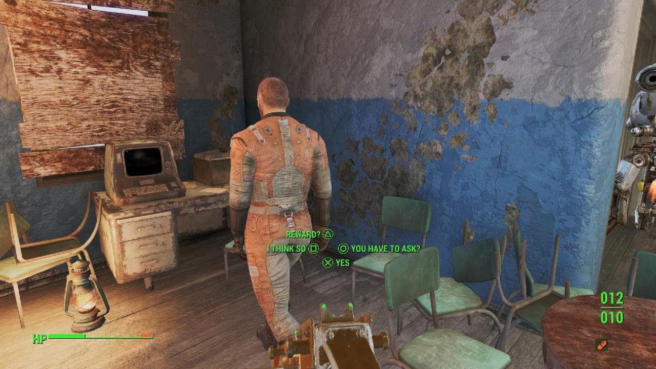 Fallout 4 - Knight Rhys Steals My Bed - YouTube