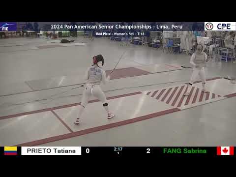 Panam Champs 2024 SWF - L16 - Tatiana Prieto COL v Sabrina Fang CAN