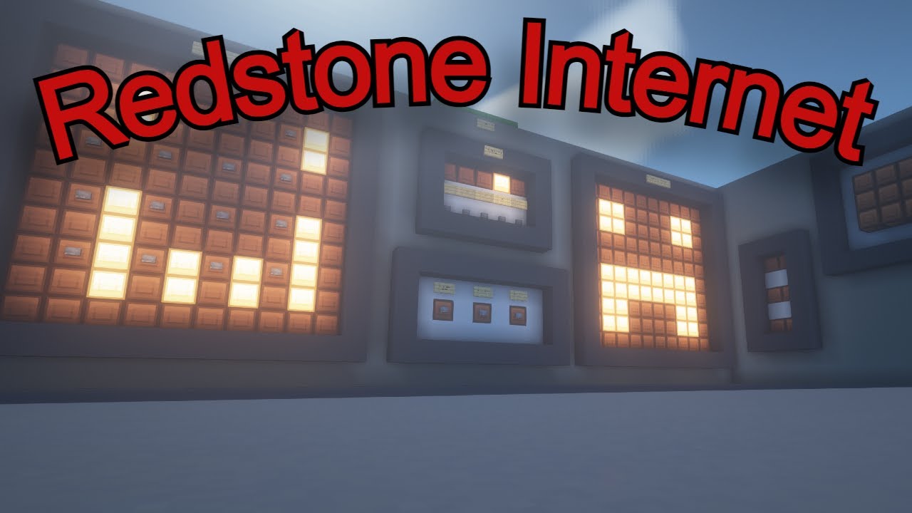 Minecraft Redstone Internet - YouTube