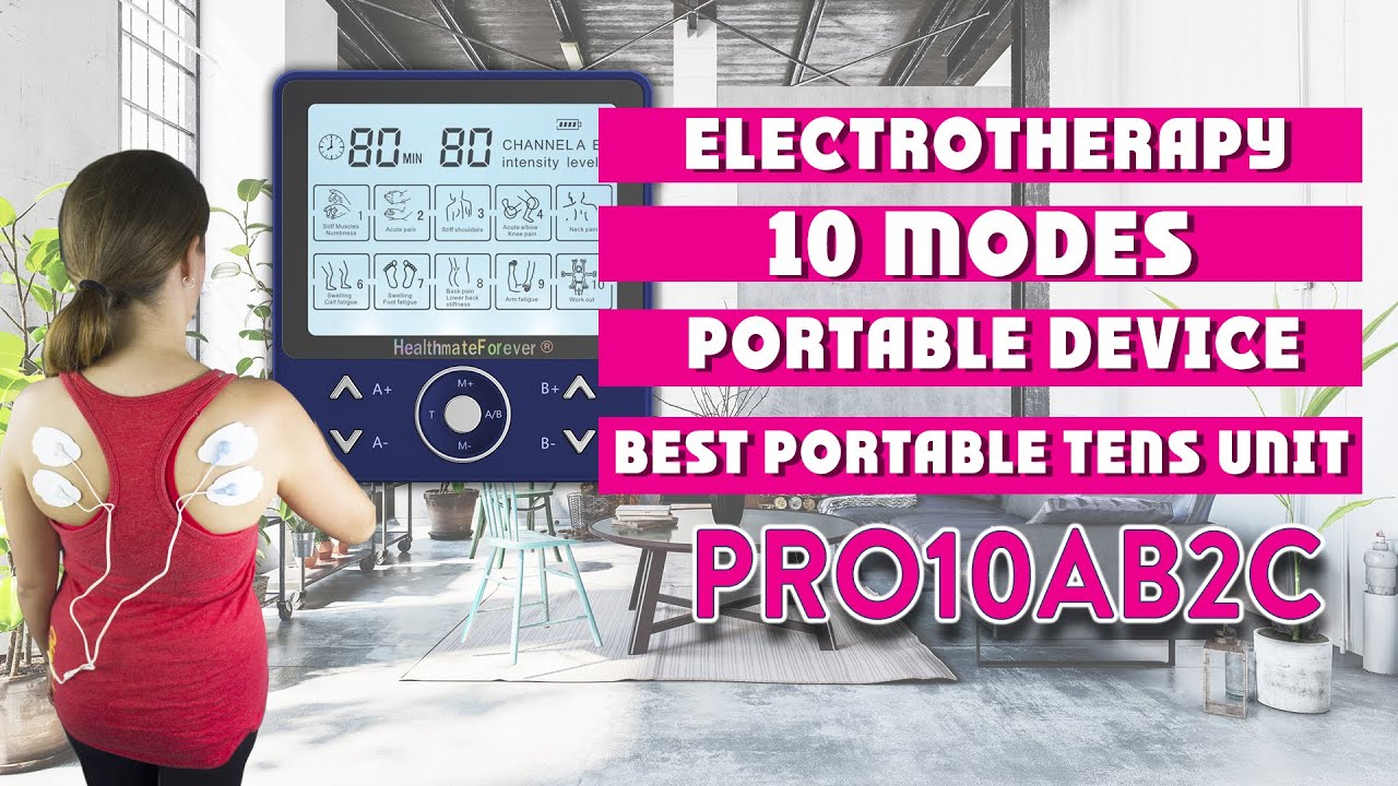 Electrotherapy 10 Modes Portable Device PRO10AB2C | Best Portable TENS ...