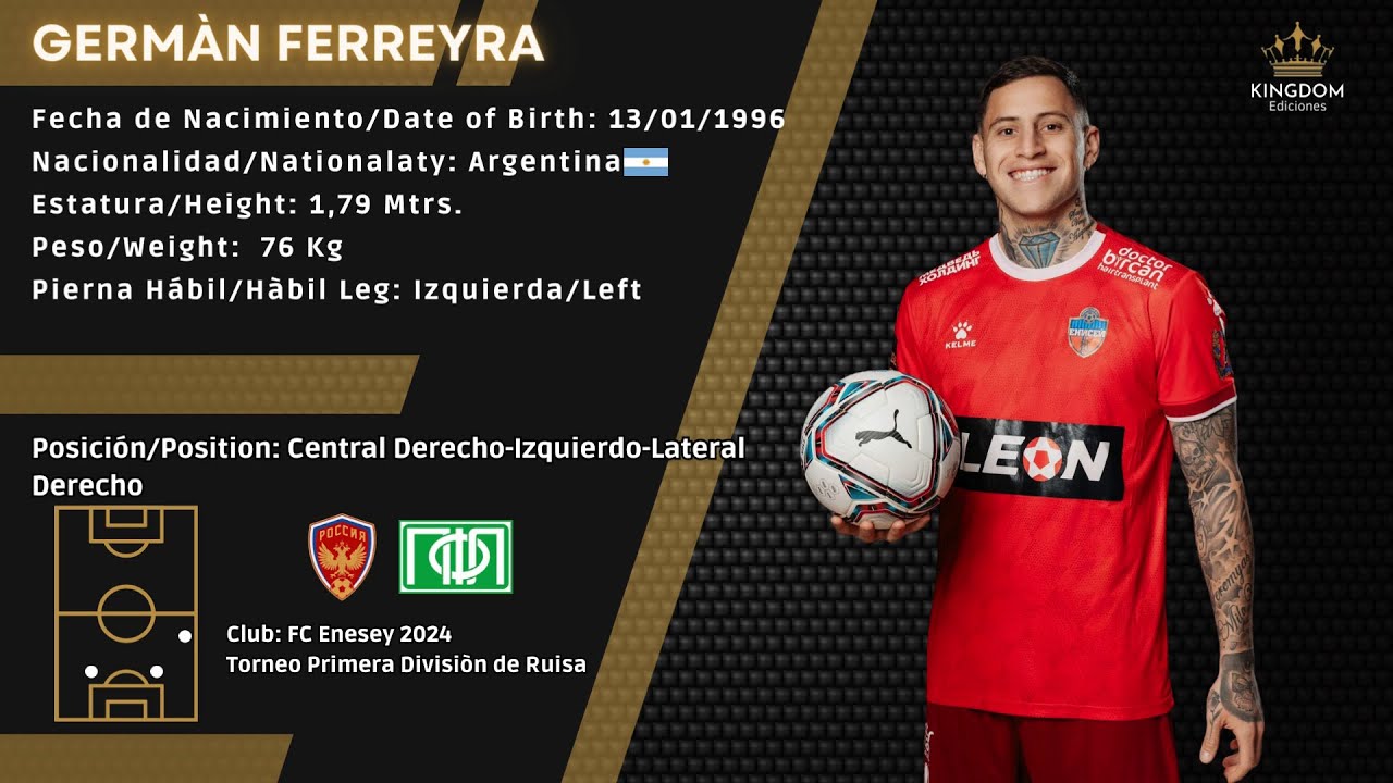 Germán Ferreyra // Marcador Central - Derecho Izquierdo - Lateral ...