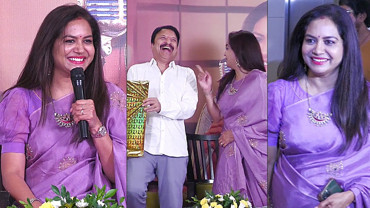 Singer Sunitha Live In Hyderabad | Singer Sunitha Concert Press Meet ...