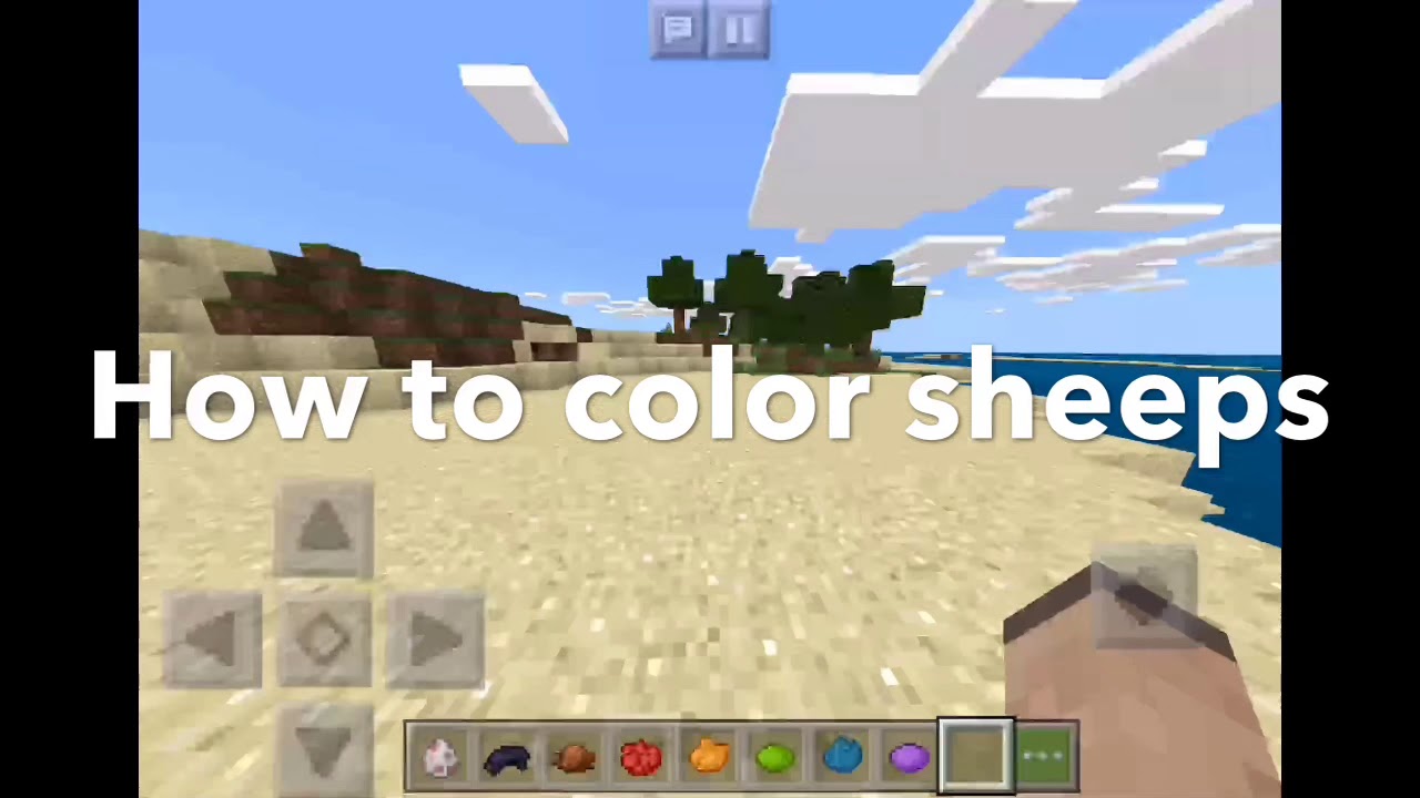 How to color SHEEPS - Minecraft - YouTube