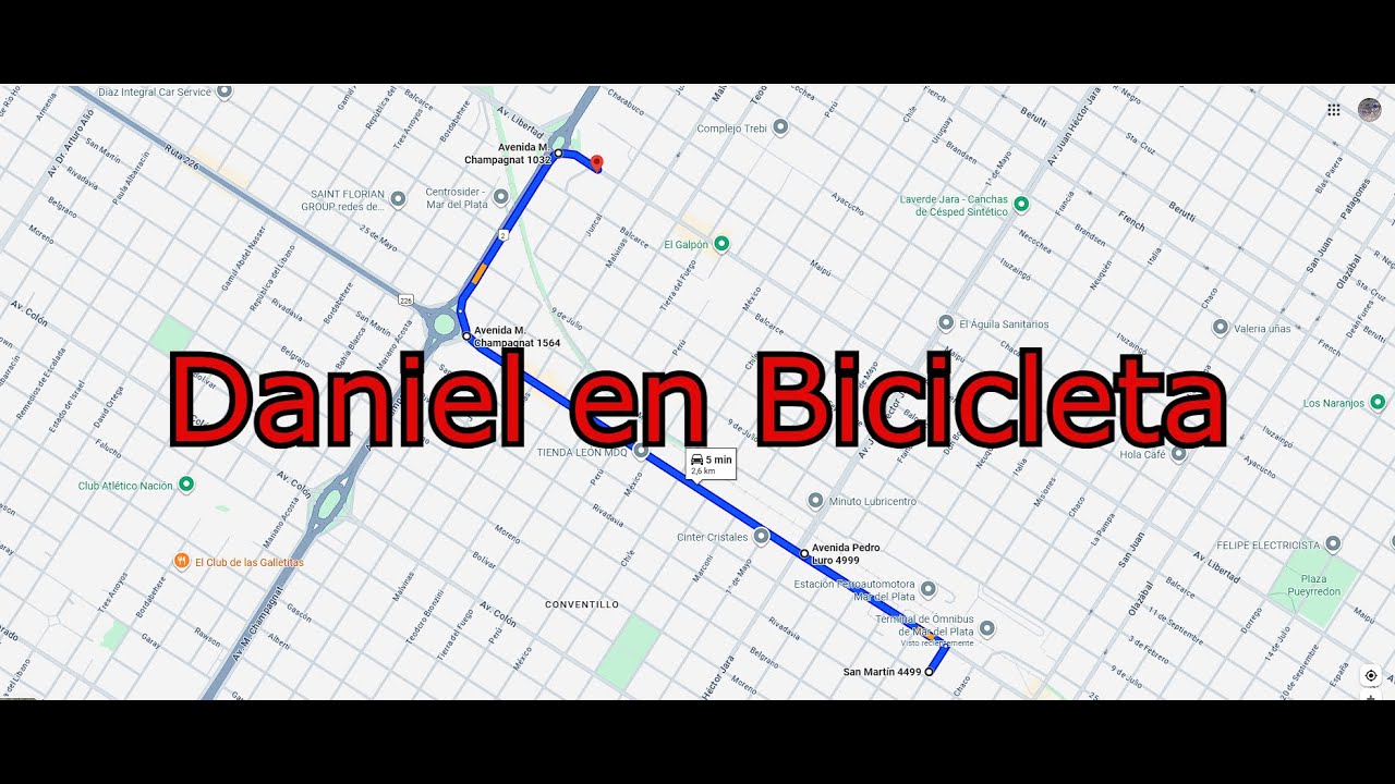 Daniel en bicicleta- Por la ciudad-Calle Misiones-Luro-Champagnat - YouTube