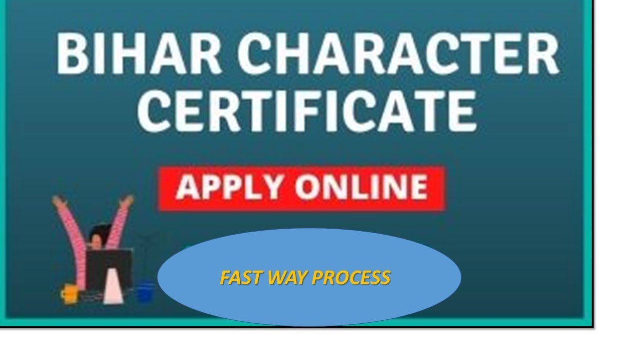 Bihar Character Certificate Online 2021 Kaise Kare - YouTube