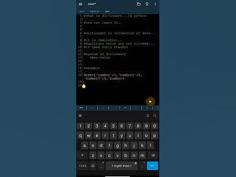 how to use dictionary in python - YouTube