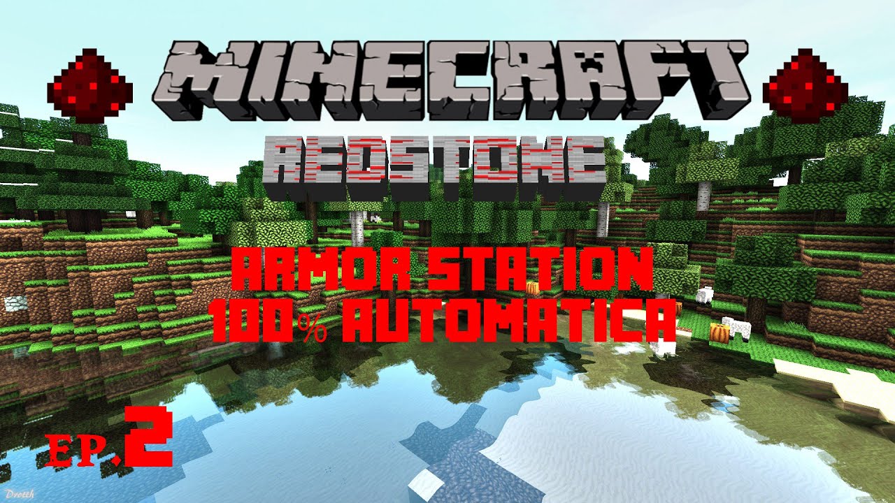 MINECRAFT REDSTONE Ep.2 - ARMOUR STATION - YouTube
